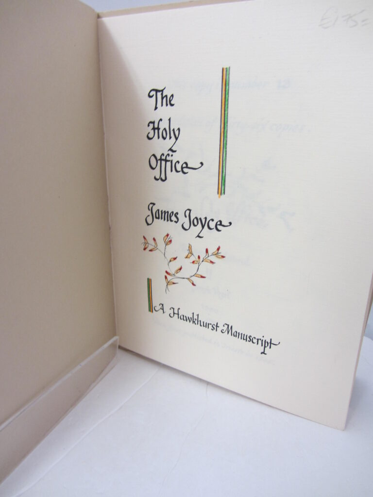 The Holy Office - Ulysses Rare Books