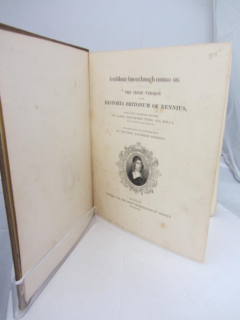 The Irish Version of the Historia Britonum of Nennius - Ulysses Rare Books