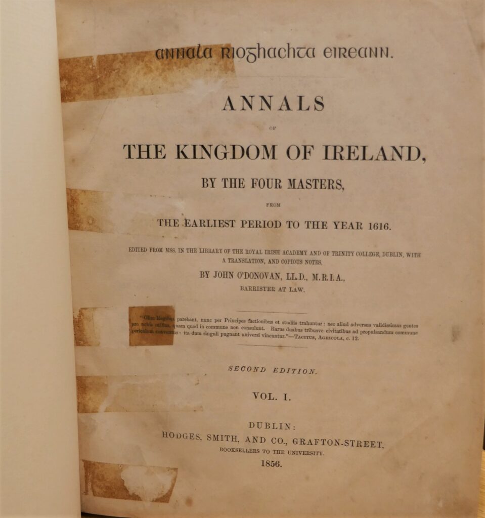 The Annals of the Kingdom of Ireland. By the Four Masters (1856 ...
