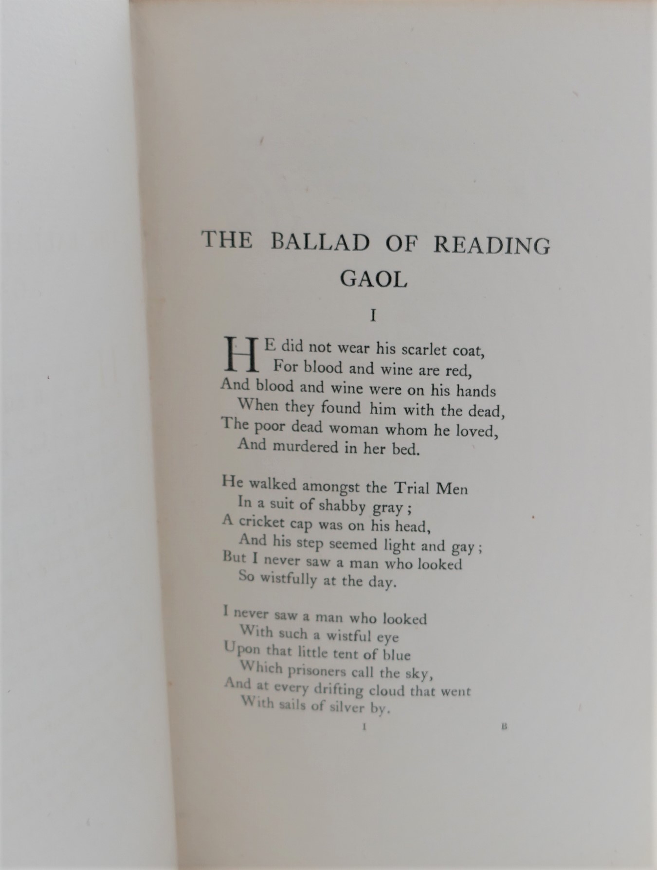 The Ballad of Reading Gaol. First Edition (1898) - Ulysses Rare Books