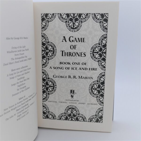 A Game of Thrones. First Edition (1996) - Ulysses Rare Books