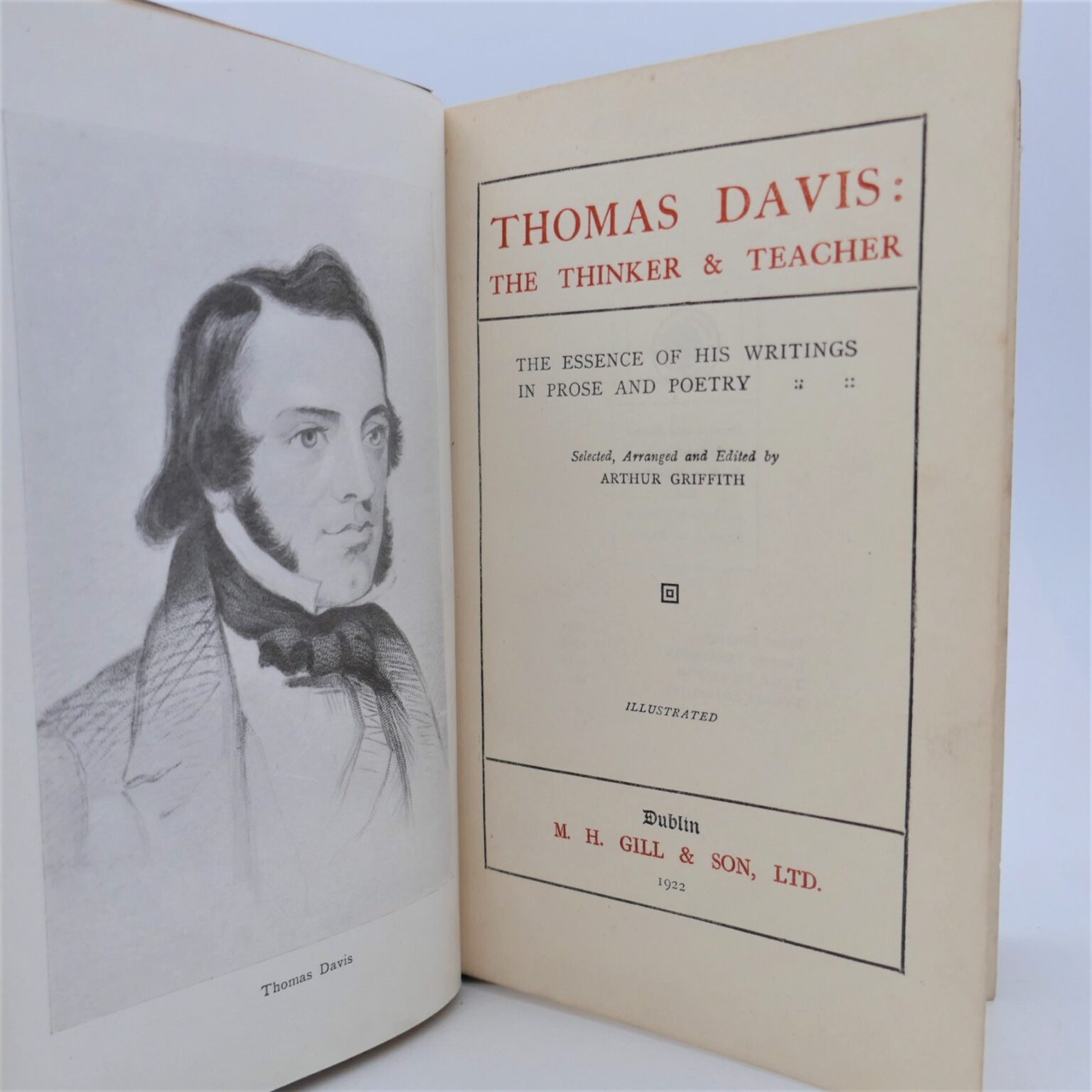 Thomas Davis. The Thinker and Teacher (1922) - Ulysses Rare Books