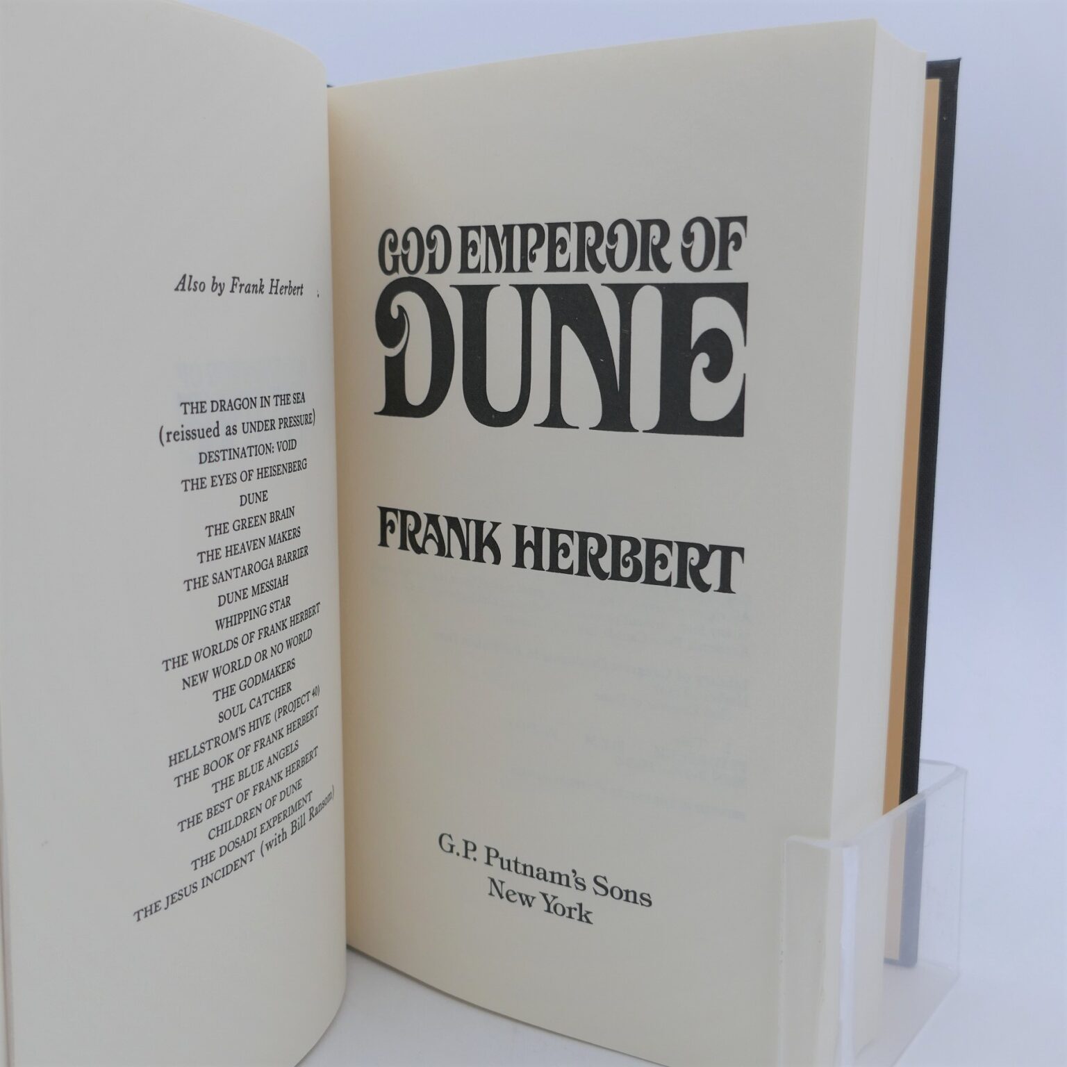 God Emperor Of Dune Limited Signed Edition 1981 Ulysses Rare Books