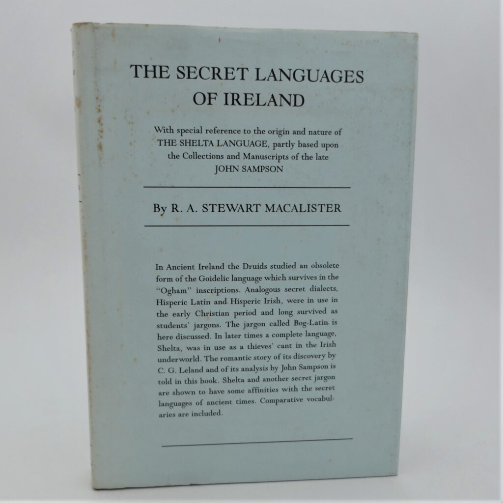 The Secret Languages of Ireland. Facsimile Edition (1997) - Ulysses ...