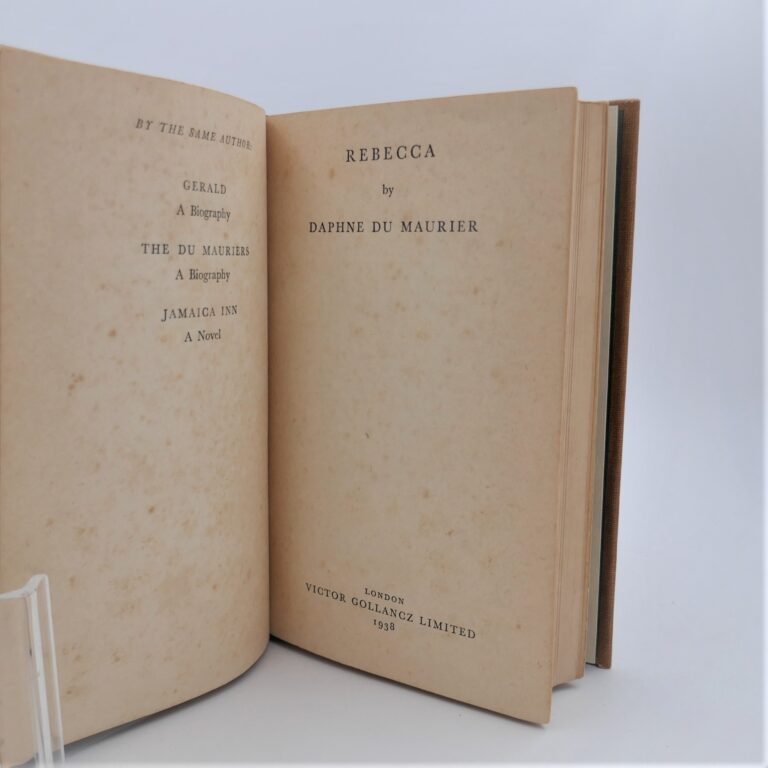 Rebecca. First Edition (1938) - Ulysses Rare Books