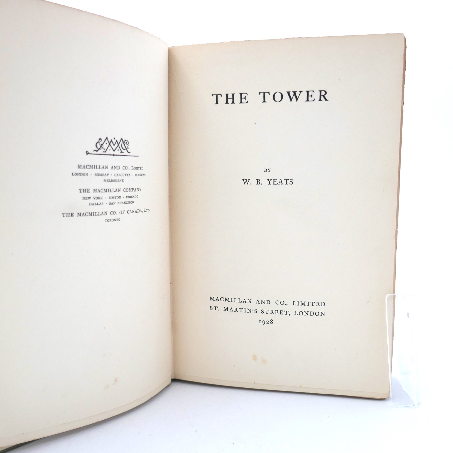 The Tower. First Edition (1928) - Ulysses Rare Books