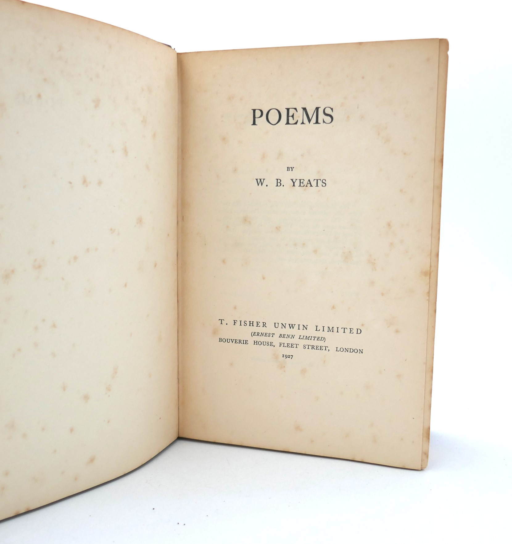 Poems. London: T Fisher Unwin, [1927] - Ulysses Rare Books