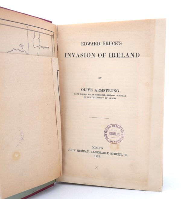 Edward's Bruce's Invasion of Ireland (1923) - Ulysses Rare Books