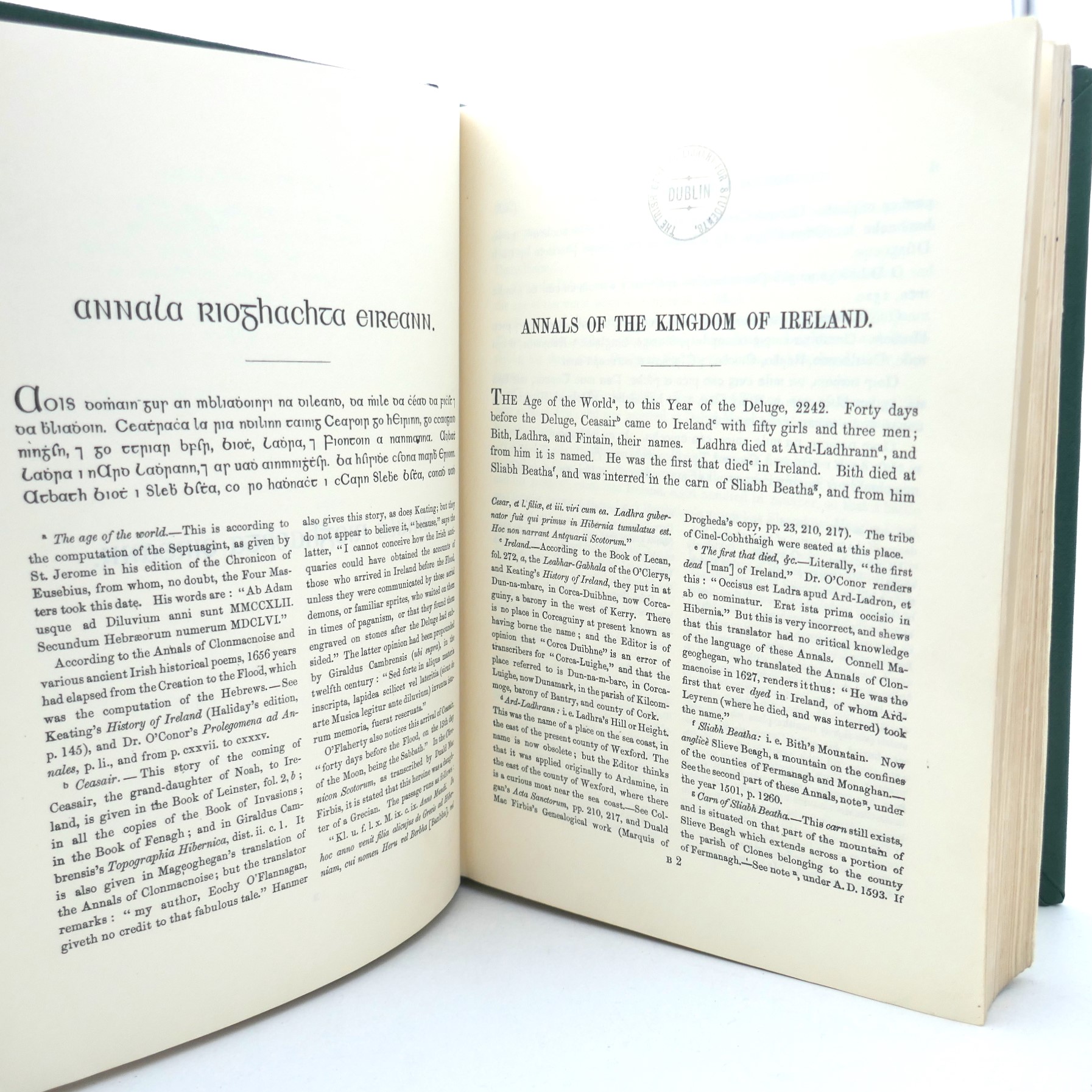 Annals of The Kingdom of Ireland. Facsimile Edition (1966) - Ulysses ...