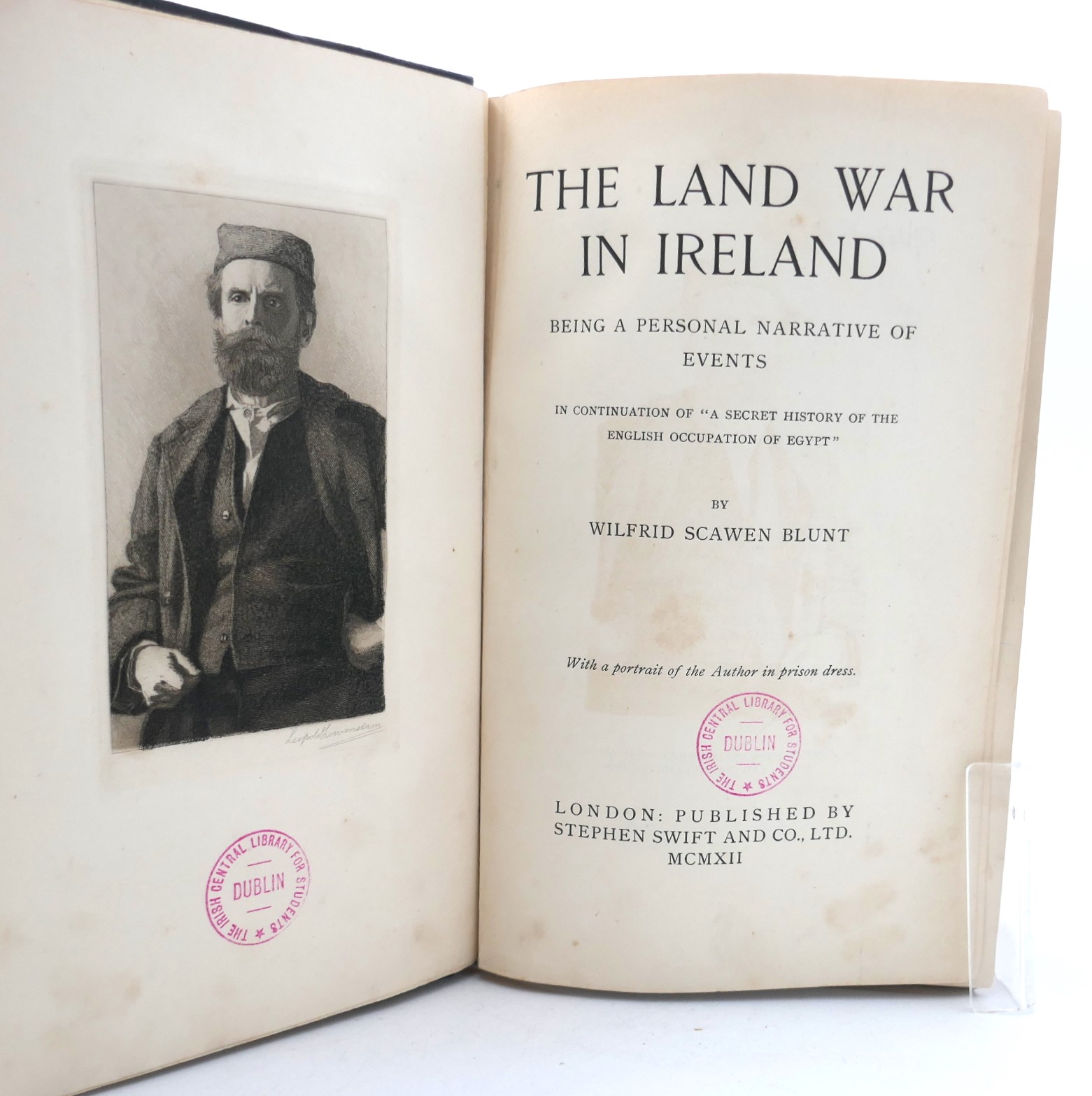 The Land War in Ireland (1912) - Ulysses Rare Books