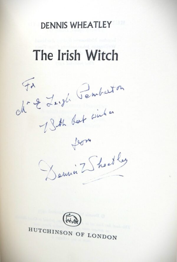The Irish Witch. Inscribed by the Author (1973) - Ulysses Rare Books