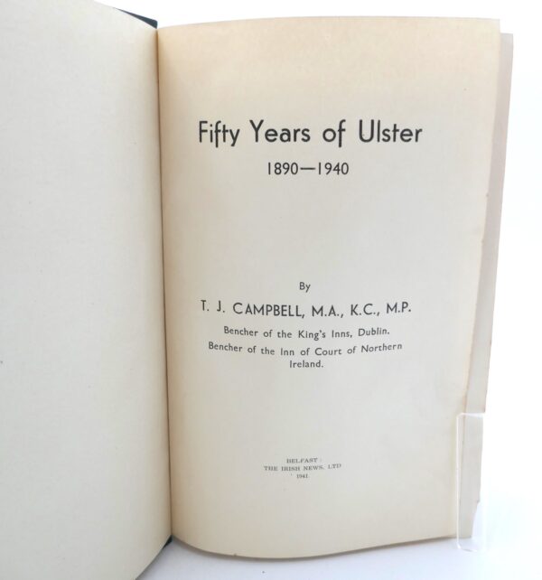 Fifty Years of Ulster 1890-1940 - Ulysses Rare Books