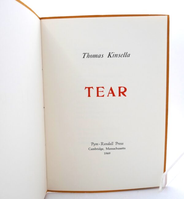 Tear. Limited Edition (1969) - Ulysses Rare Books