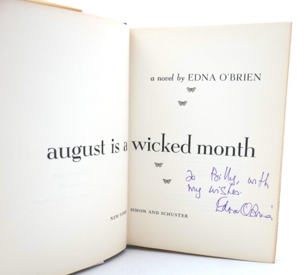 August Is A Wicked Month. Signed Copy (1965) - Ulysses Rare Books