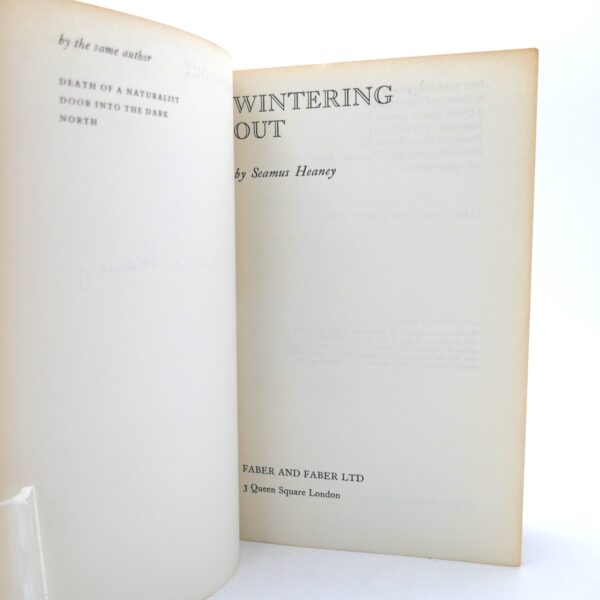 Wintering Out. Third Impression. Signed Copy (1975) - Ulysses Rare Books