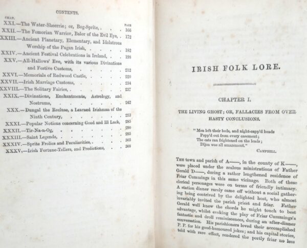 Irish Folk Lore. Traditions and Superstitions (1870) - Ulysses Rare Books