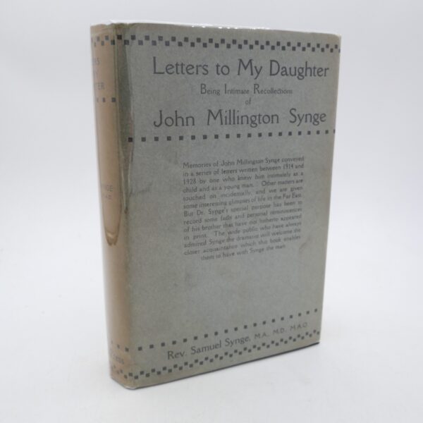 Letters to my Daughter. Memories of J.M. Synge (1931) - Ulysses Rare Books